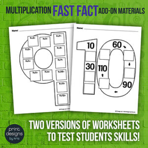 Multiplication Facts Quick Review - Pair with FREE Multiplication ...