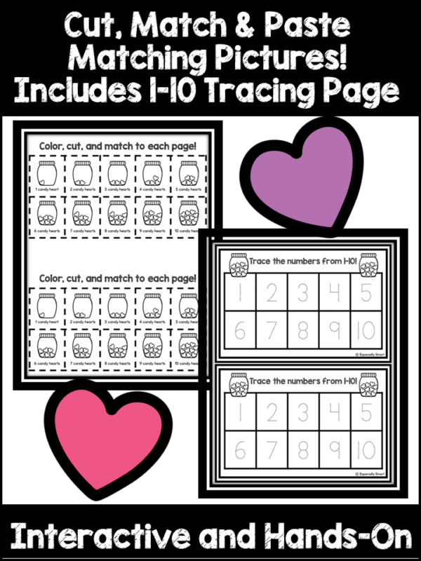 Valentine's Day Chocolates Emergent Reader 1 through 10 Counting ...