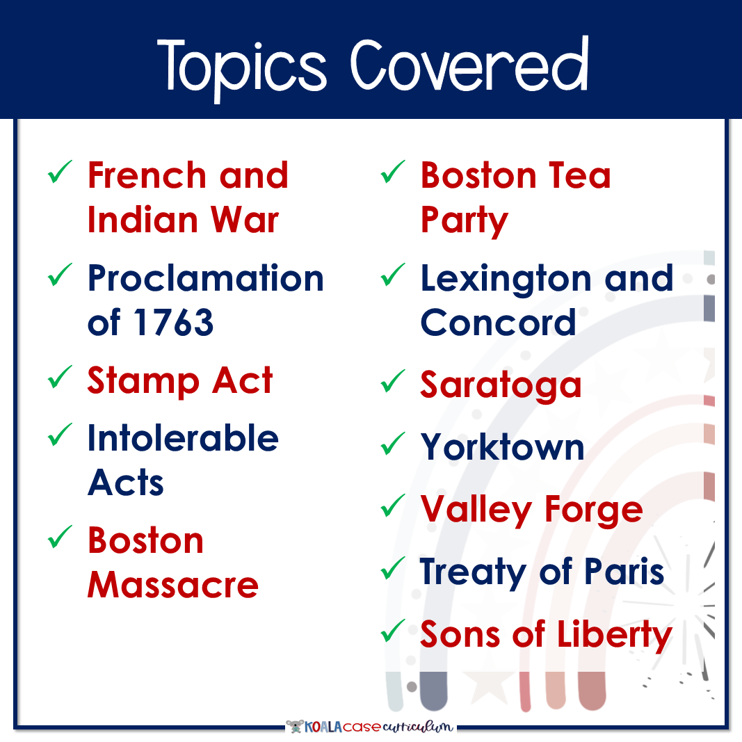 American Revolution Task Card Activity | Made By Teachers