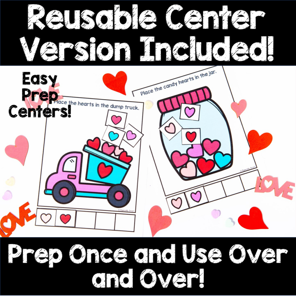 Errorless Valentine's Day Cut and Paste Worksheets and Centers | Made ...