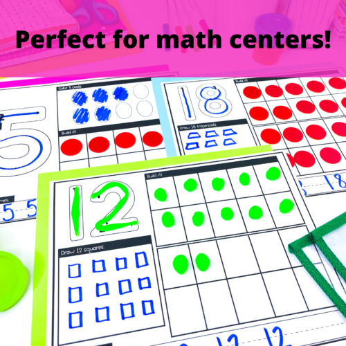 Numbers 1-20 - Work Mats for Kindergarten Math Centers | Made By Teachers
