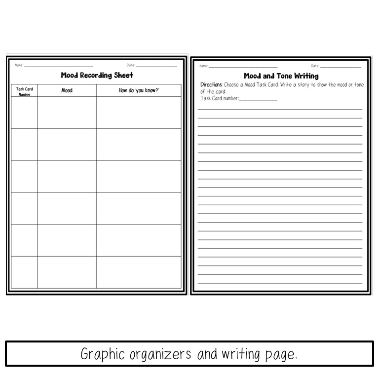 Mood and Tone Task Card Bundle | Made By Teachers
