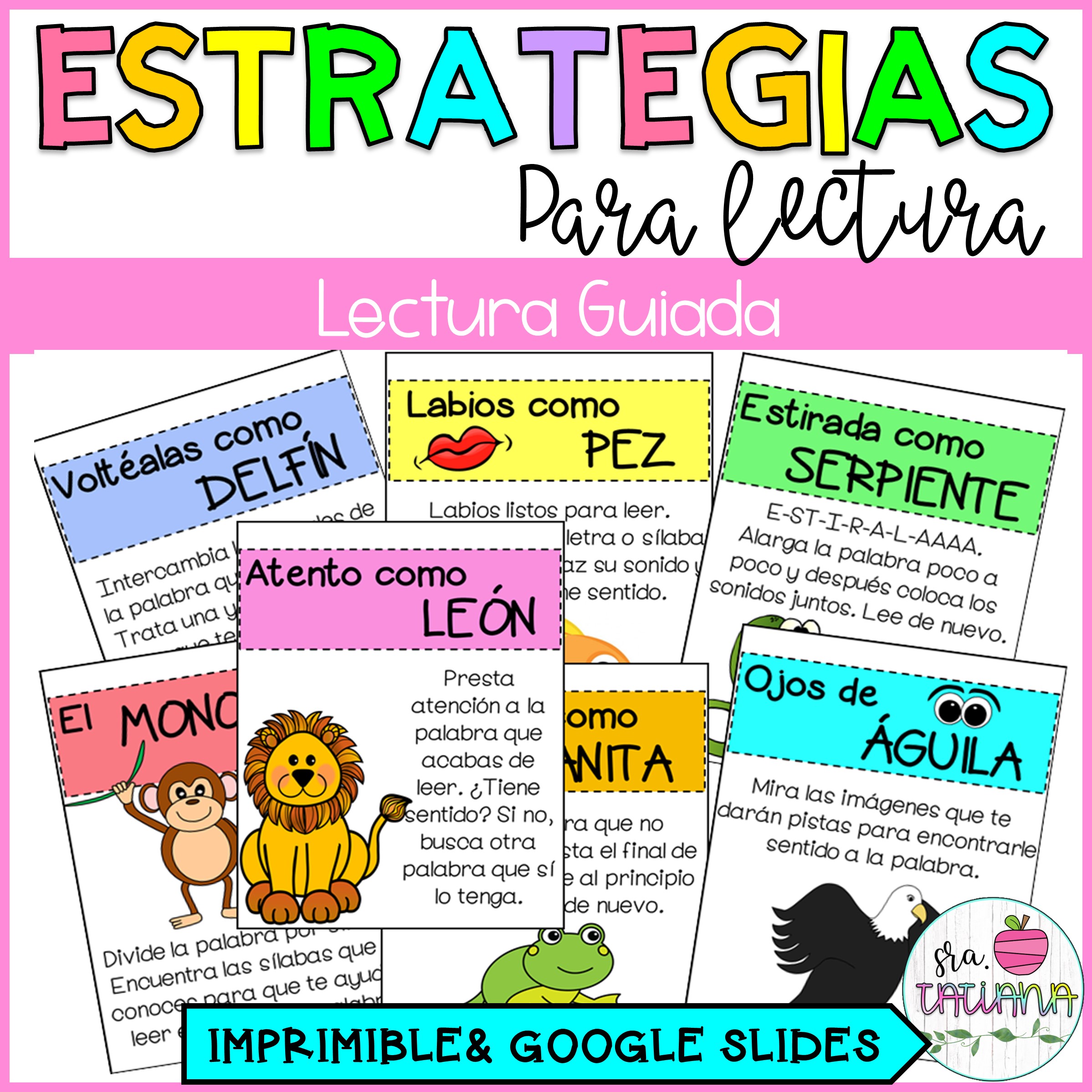 Spanish Reading Strategies Posters | Estrategias Para Lectura Guiada ...
