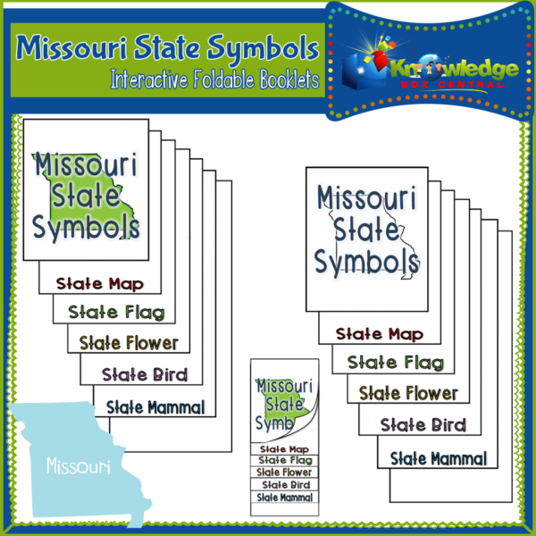 Missouri State Symbols Interactive Foldable Booklets | Made By Teachers
