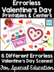 Errorless Valentine's Day Cut and Paste Worksheets and Centers | Made ...