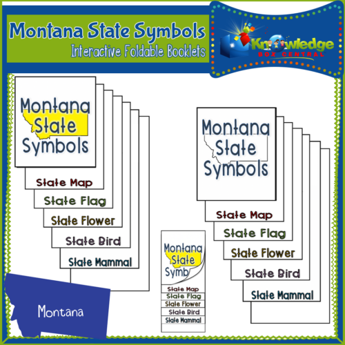 Montana State Symbols Interactive Foldable Booklets | Made By Teachers