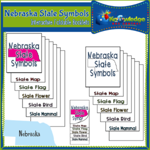 Nebraska State Symbols Interactive Foldable Booklets | Made By Teachers