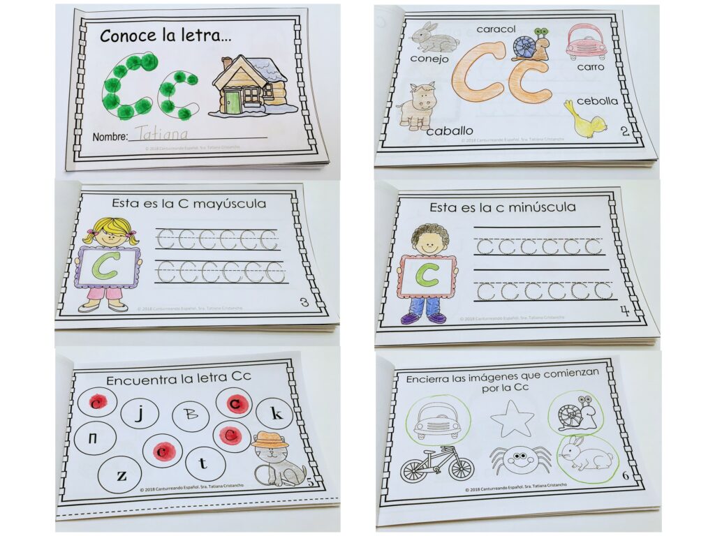 Spanish Alphabet Mini Books | 27 Libros con Actividades del Alfabeto ...