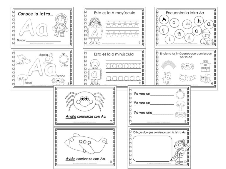 Spanish Alphabet Mini Books | 27 Libros con Actividades del Alfabeto ...