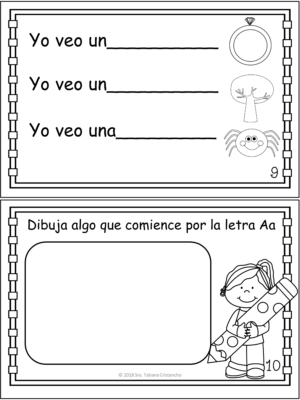 Spanish Alphabet Mini Books | 27 Libros con Actividades del Alfabeto ...