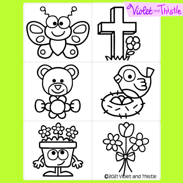 Directed Drawing Spring May Mothers Day Memorial Day Easter Flowers ...