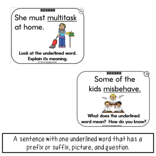 Prefix and Suffix Sentence Task Cards | Made By Teachers