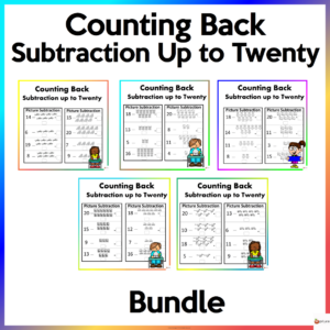 Picture Subtraction Counting Back Bundle | Made By Teachers