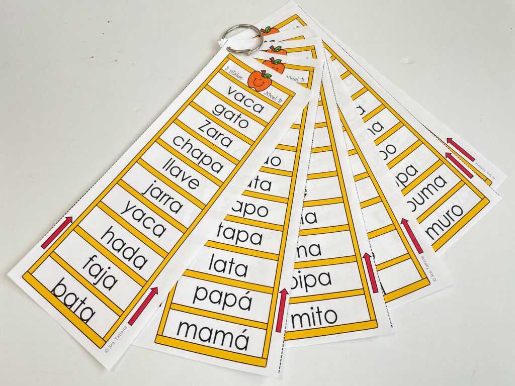 Bloques de Lectura por Niveles | Sílabas |Spanish Reading Fluency ...
