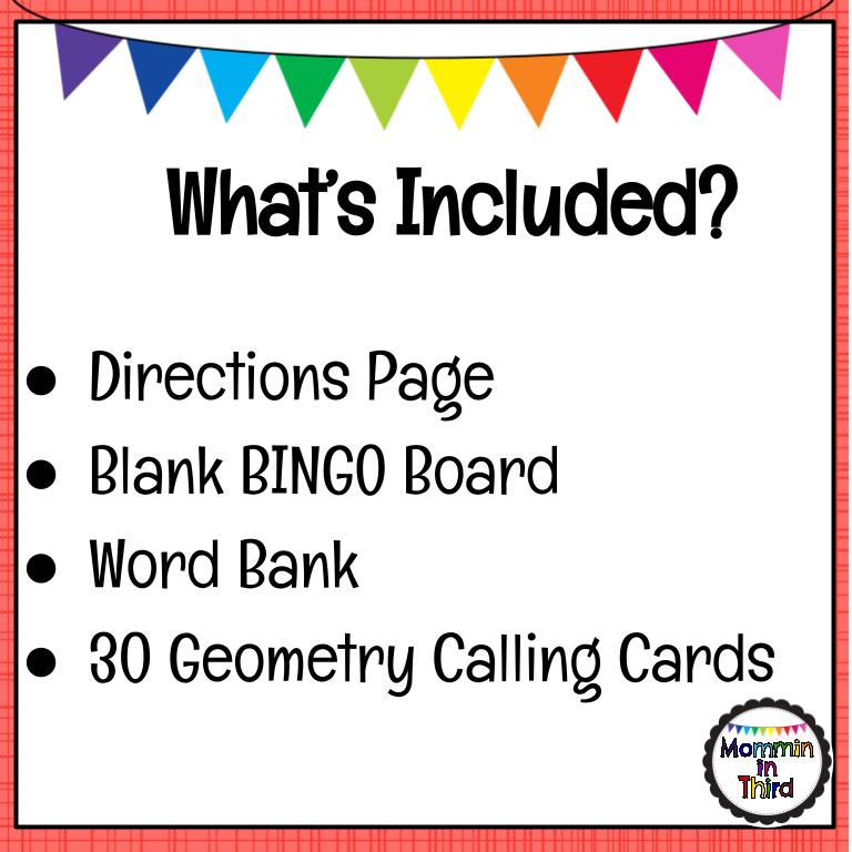 Geometry Bingo | Made By Teachers