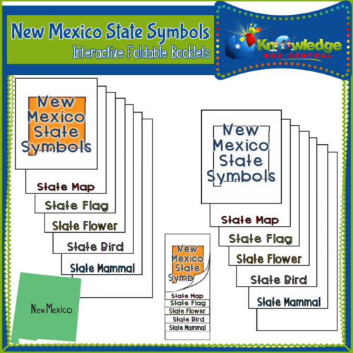 New Mexico State Symbols Interactive Foldable Booklets | Made By Teachers