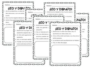 Comprensión de Lectura | Leo y Coloreo | Leo y Dibujo | Reading ...
