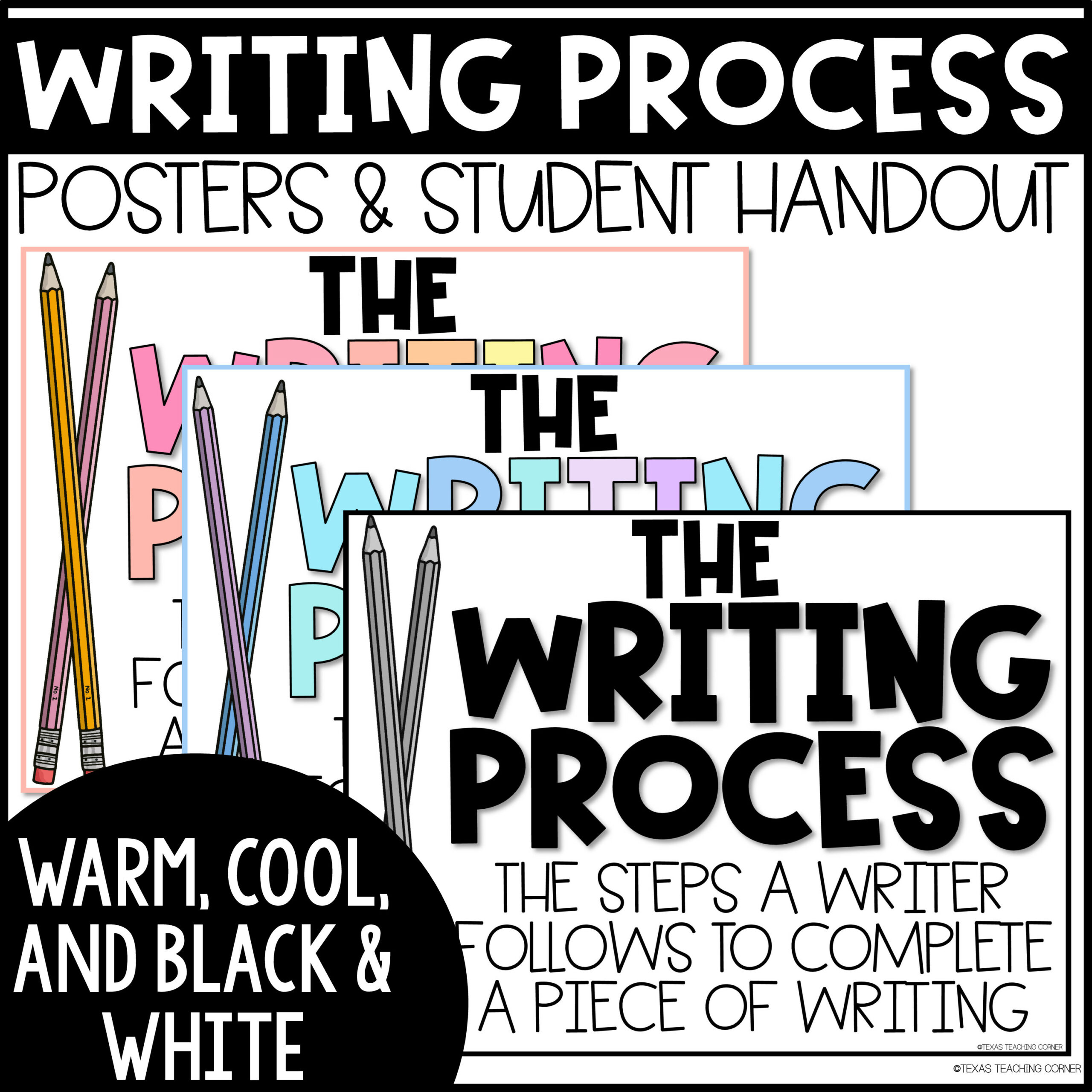 Writing Process Posters and Handout | Made By Teachers