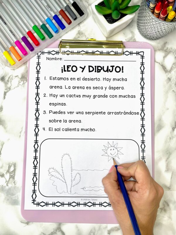 Comprensión de Lectura | Leo y Coloreo | Leo y Dibujo | Reading ...