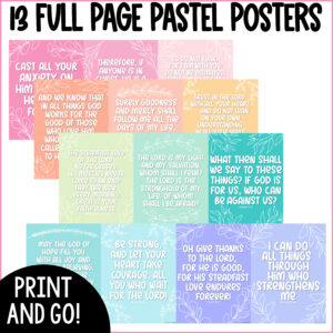 Christian Classroom Decor - Bible Verse Posters | Made By Teachers