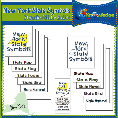 New York State Symbols Interactive Foldable Booklets | Made By Teachers