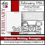 February Creative Writing Prompts for Every Day, Language Arts ...