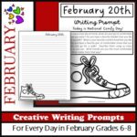 February Creative Writing Prompts for Every Day, Language Arts ...