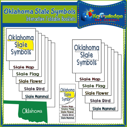 Oklahoma State Symbols Interactive Foldable Booklets | Made By Teachers