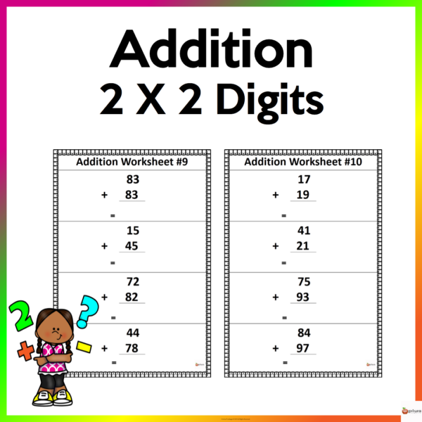 Two by Two Digit Addition Worksheets | Made By Teachers