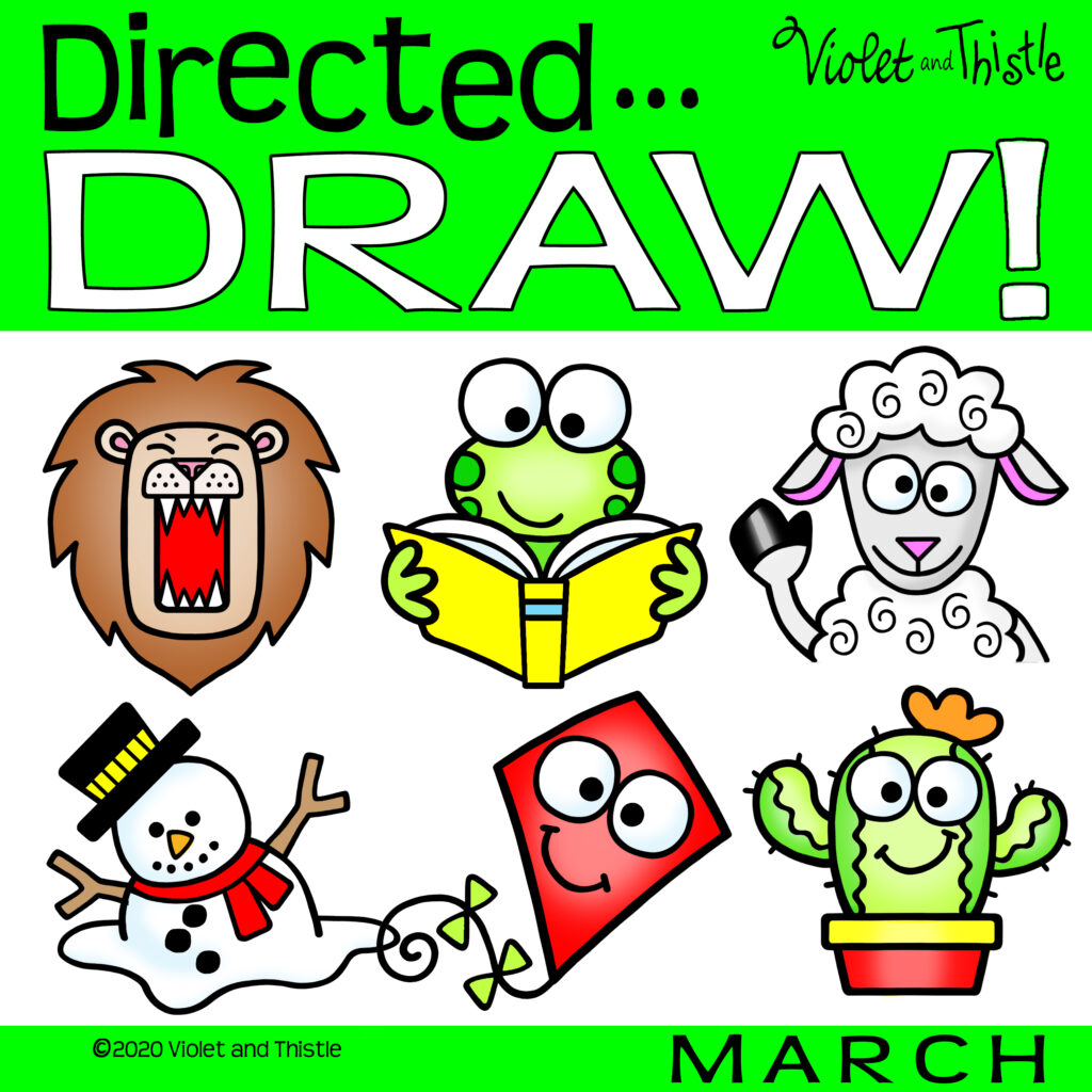 Directed Drawing BUNDLE Spring March April May Easter, Mother Day ...