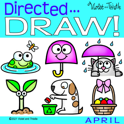 Directed Drawing BUNDLE Spring March April May Easter, Mother Day ...
