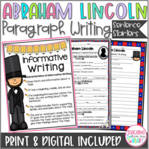 Abraham Lincoln George Washington Writing Black History Month ...