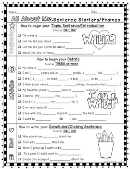 All About Me Writing & Craft, Biography Writing, DIGITAL & Print | Made ...