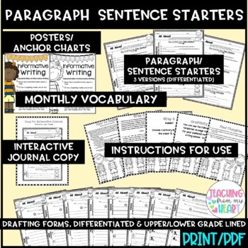 Animals in Winter Report | Animals Paragraph Writing Sentence Starters ...