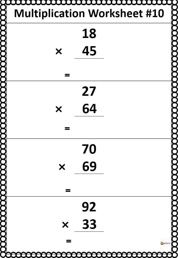 Two Digit By Two Digit Multiplication Worksheets | Made By Teachers