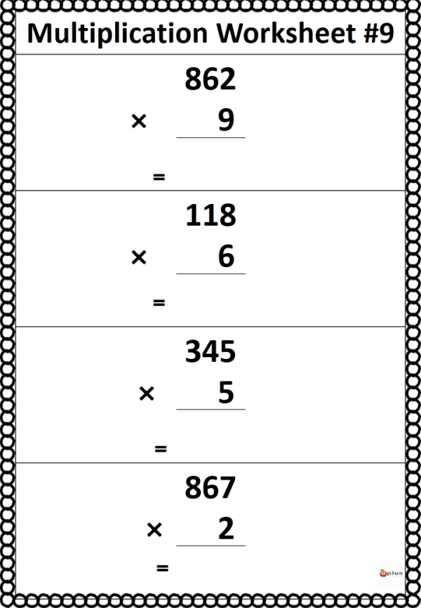 Three Digit By One Digit Multiplication Worksheets | Made By Teachers