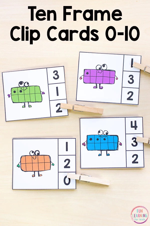 Numbers 0-10 Math Centers for Kindergarten - Number Activities and ...