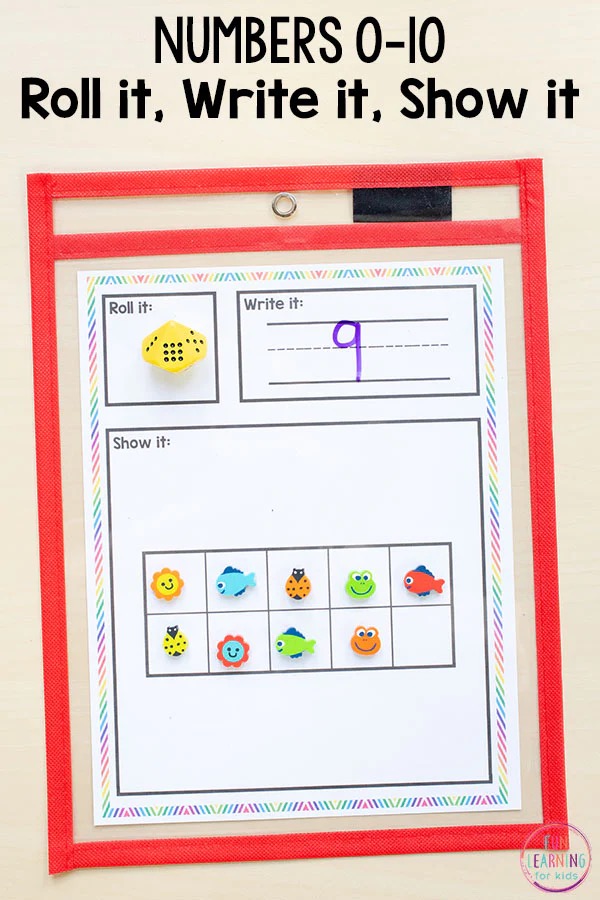 Numbers 0-10 Math Centers for Kindergarten - Number Activities and ...