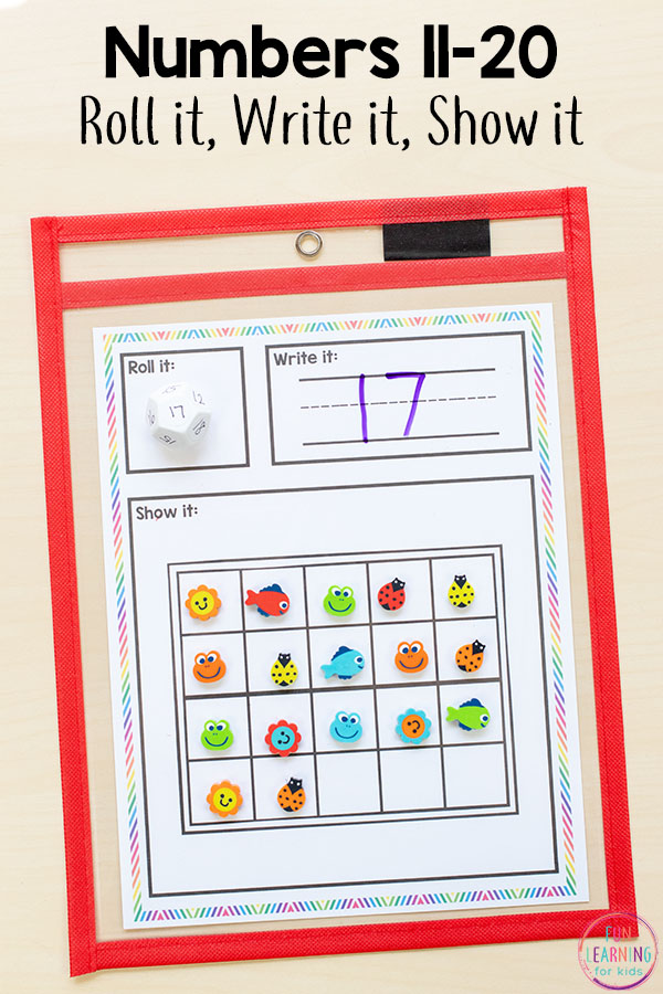 Numbers 11-20 Teen Numbers Math Centers and Games for Kindergarten ...