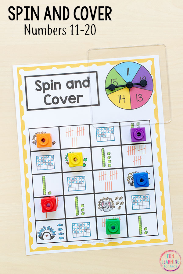 Numbers 11-20 Teen Numbers Math Centers and Games for Kindergarten ...
