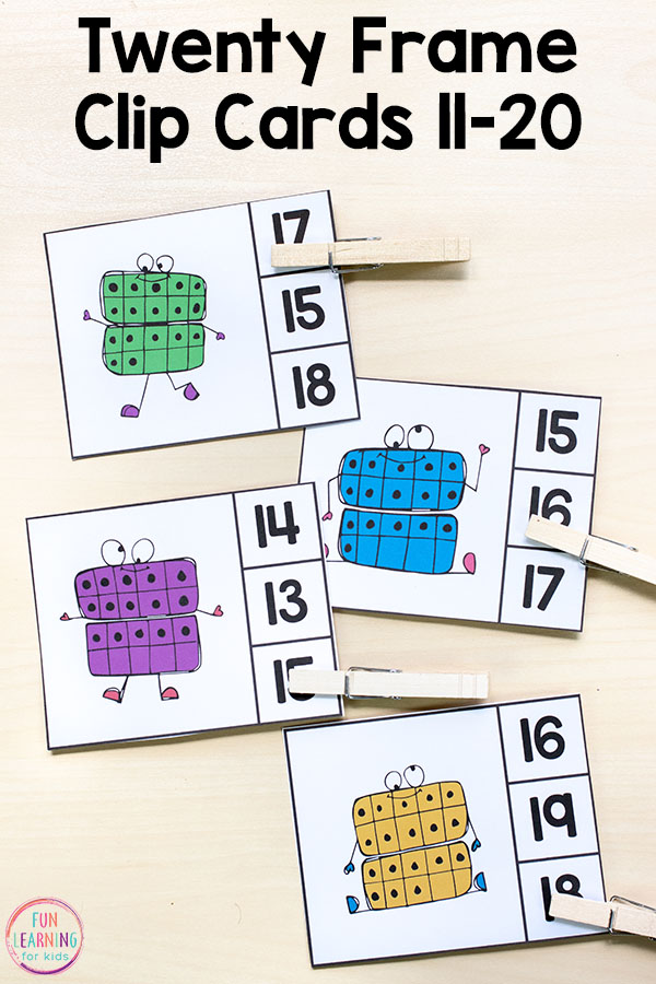 Numbers 11-20 Teen Numbers Math Centers and Games for Kindergarten ...