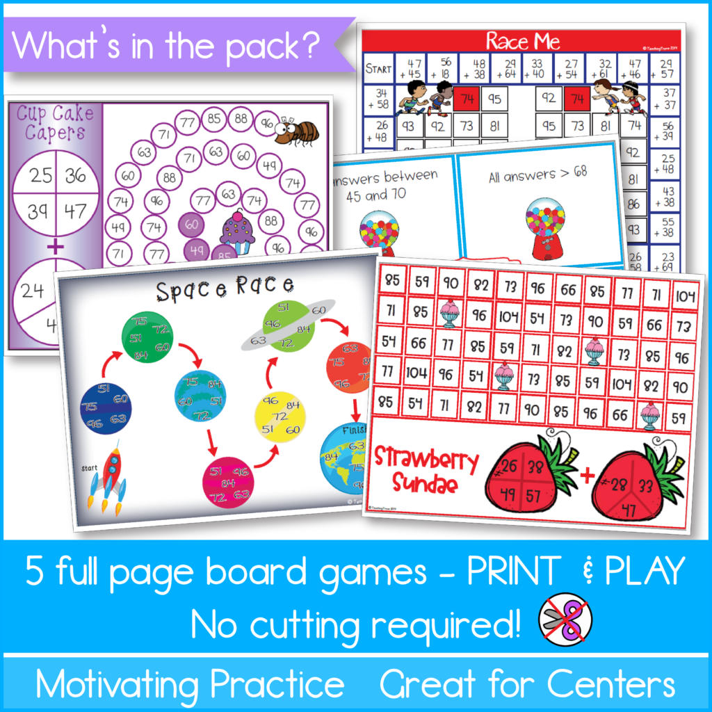 Two Digit Addition with Regrouping - Addition Games | Made By Teachers