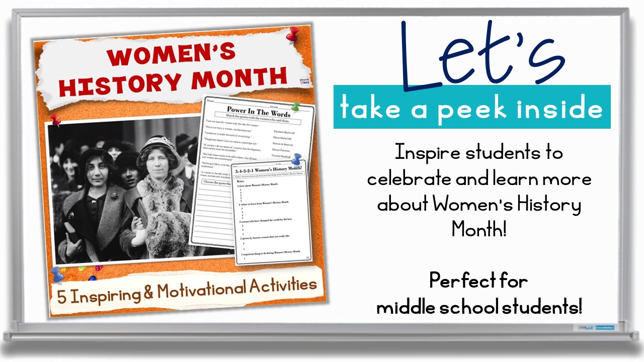 Women's History Month Activities and Bell Ringers Worksheets | Made By ...