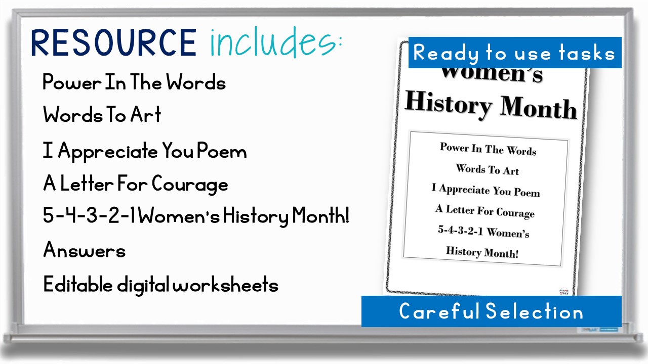 Women's History Month Activities and Bell Ringers Worksheets | Made By ...