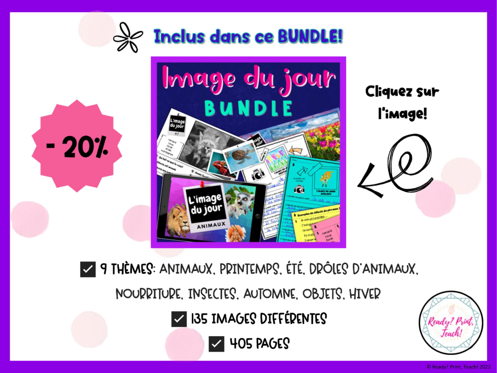 French Image description daily discussion writing prompts routine ...