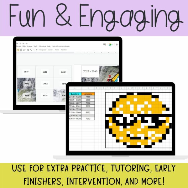 4-Digit Addition Games & Activities - Tutoring, Practice & Math Centers ...