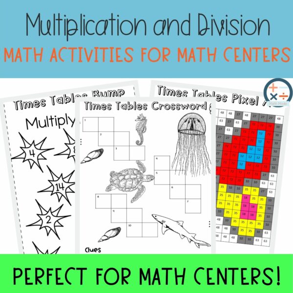 Times Tables, Division & Multiplying Multiples of 10 Activities Print ...