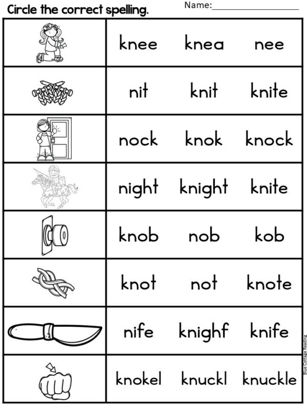 Kn - Silent Letters - Activities and Worksheets | Made By Teachers