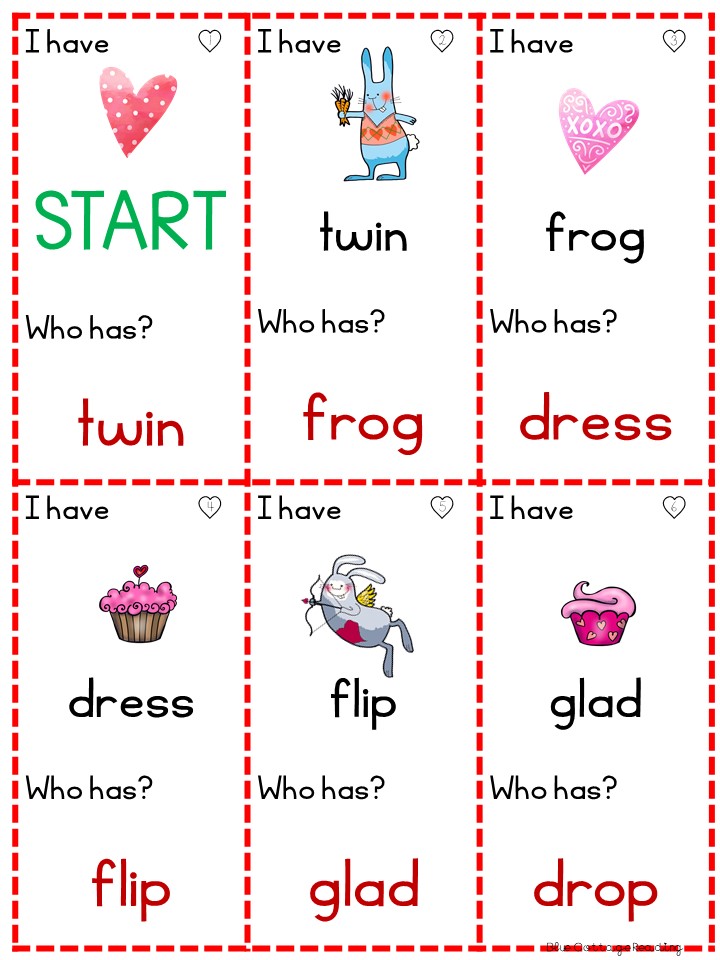 Valentine's Day Consonant Blends Card Game | Made By Teachers