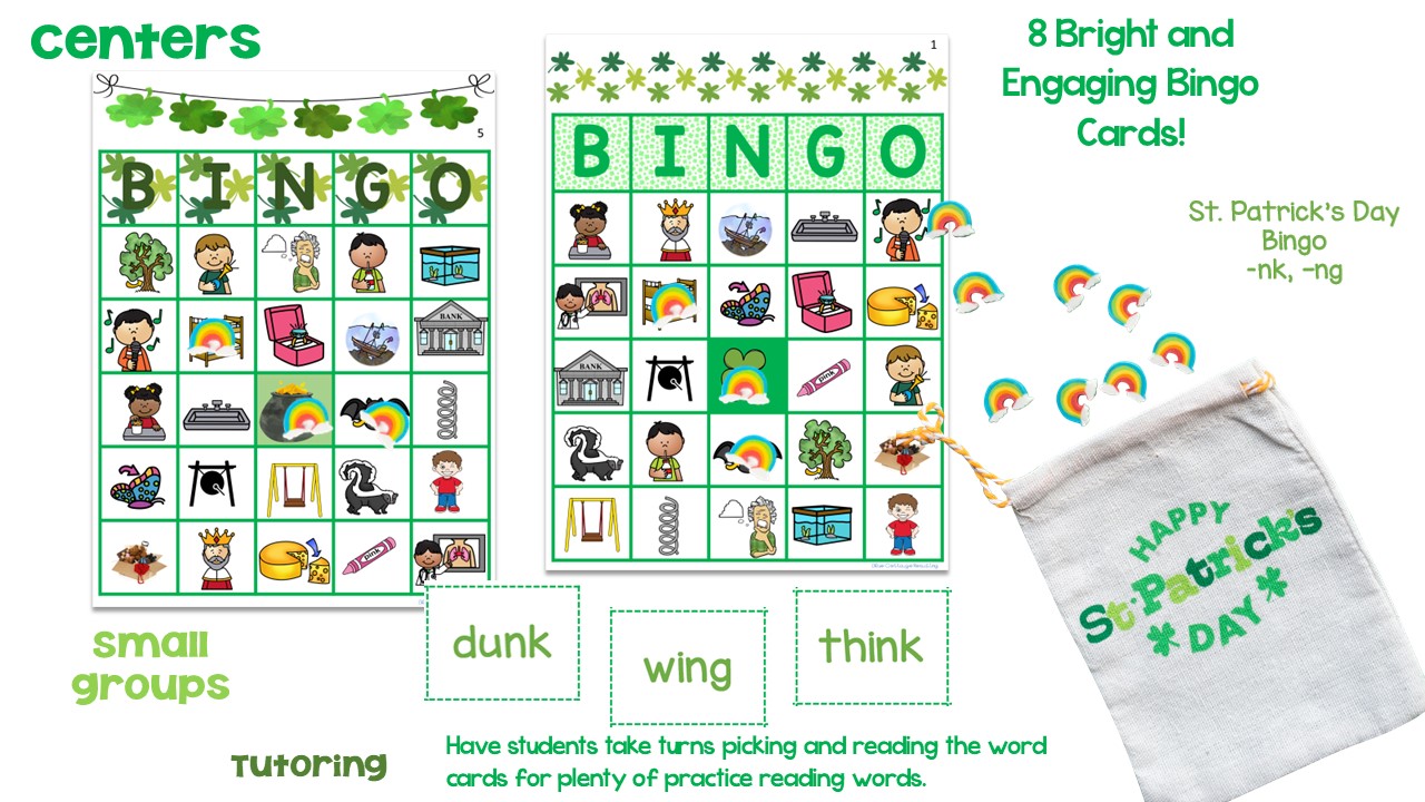 St. Patrick's Day Bingo Welded Sounds | Made By Teachers